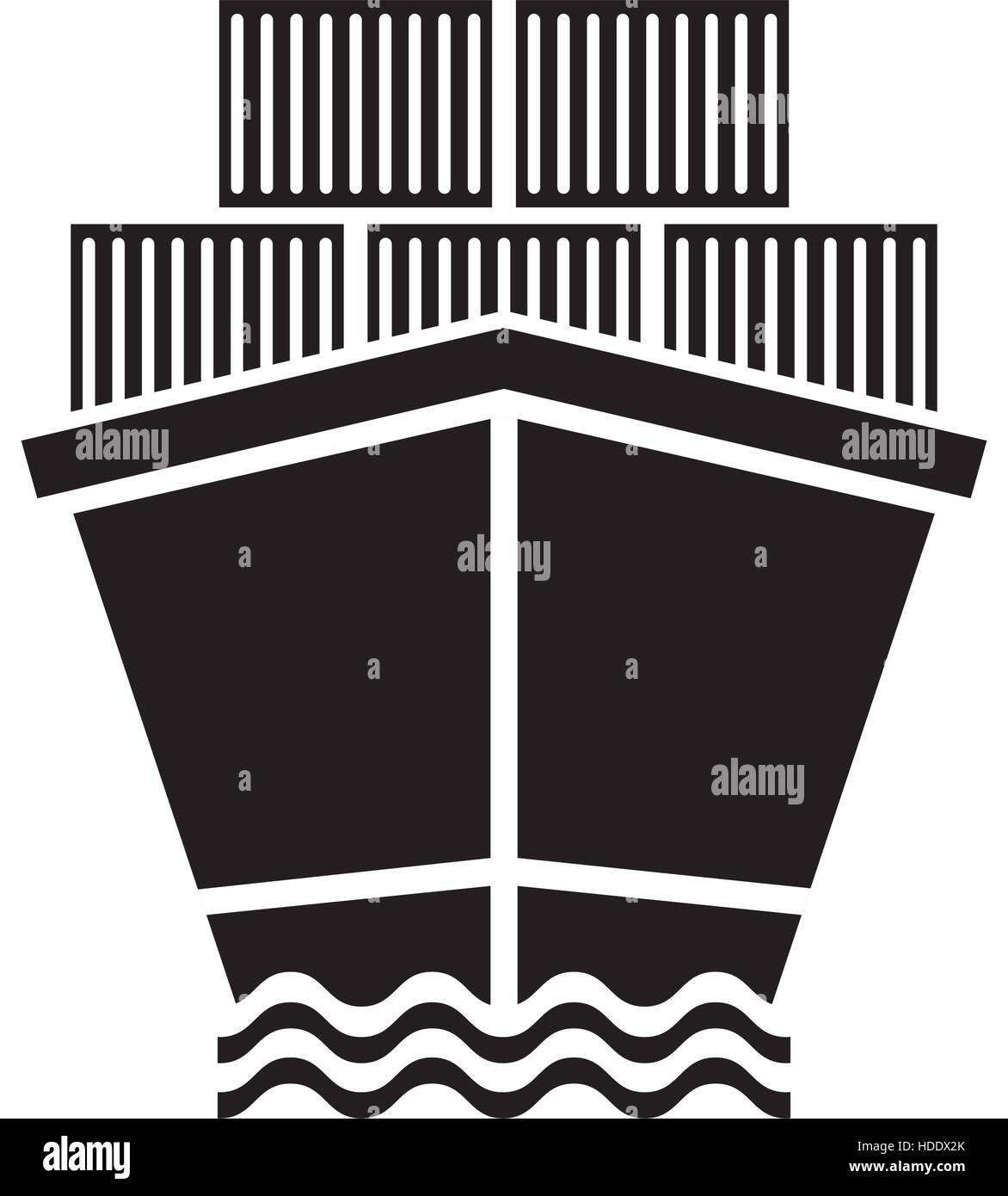 Freighter containers Stock Vector Images - Alamy