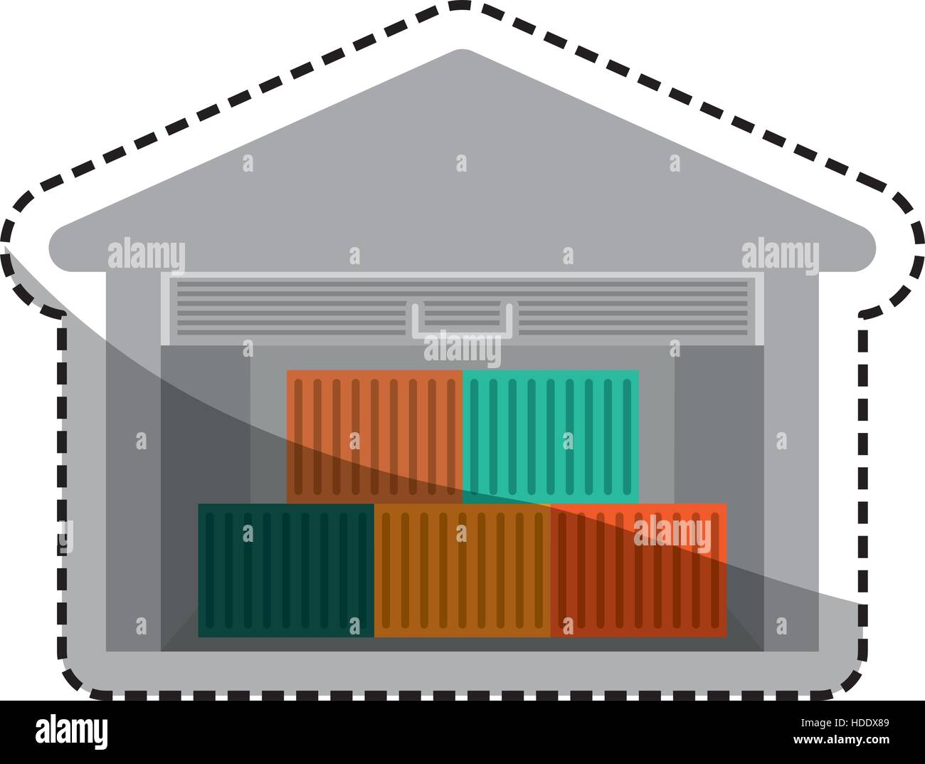 Storehouse delivery building Stock Vector Image & Art - Alamy