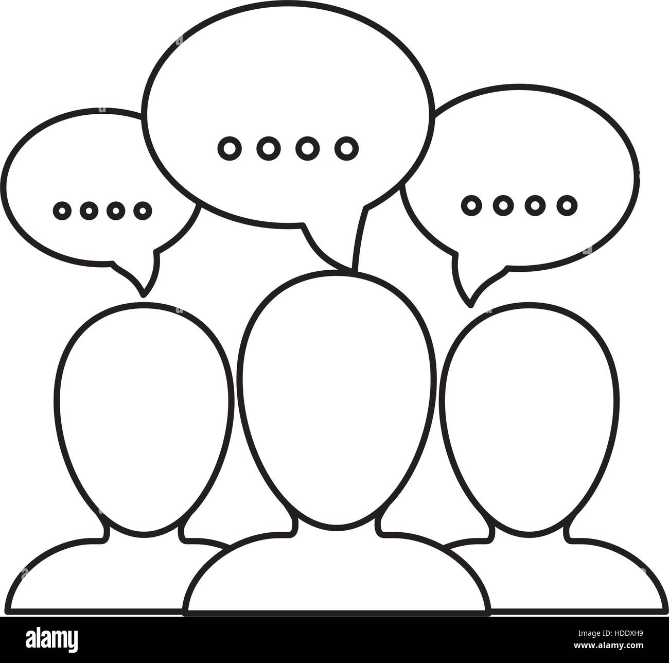 People talking pictogram Stock Vector Image & Art - Alamy