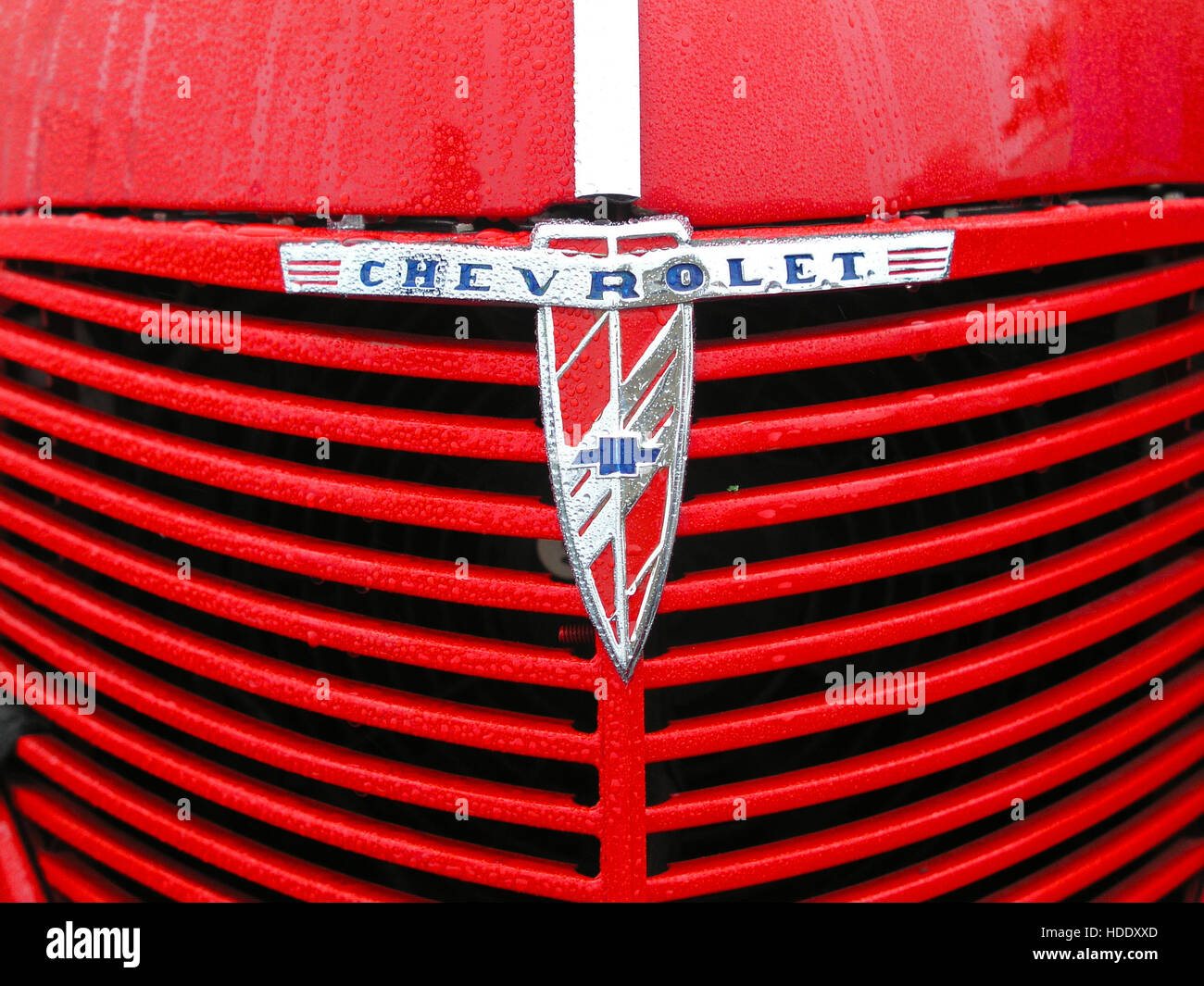Chevrolet car grill Stock Photo - Alamy