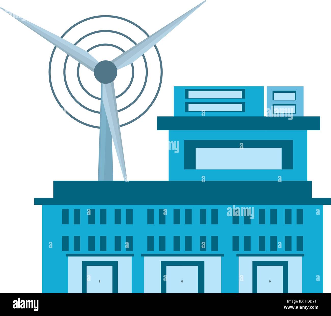 building factory wind turbine clean energy Stock Vector Image & Art - Alamy
