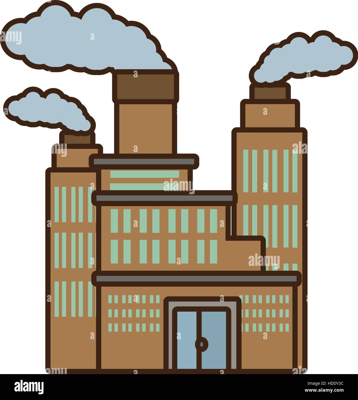 Cartoon Factory Pollution