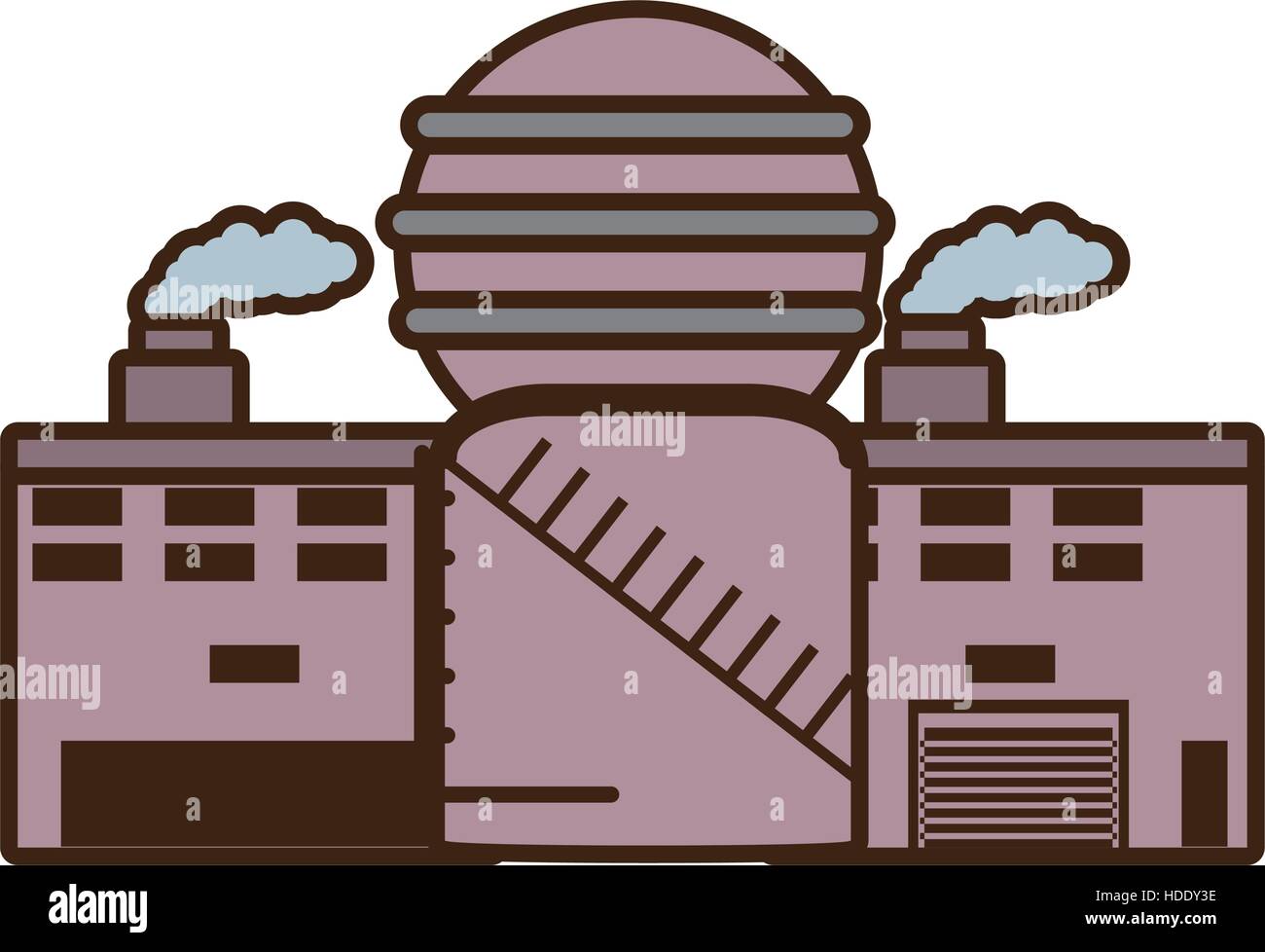 cartoon industry manufactory plant building Stock Vector Image & Art ...