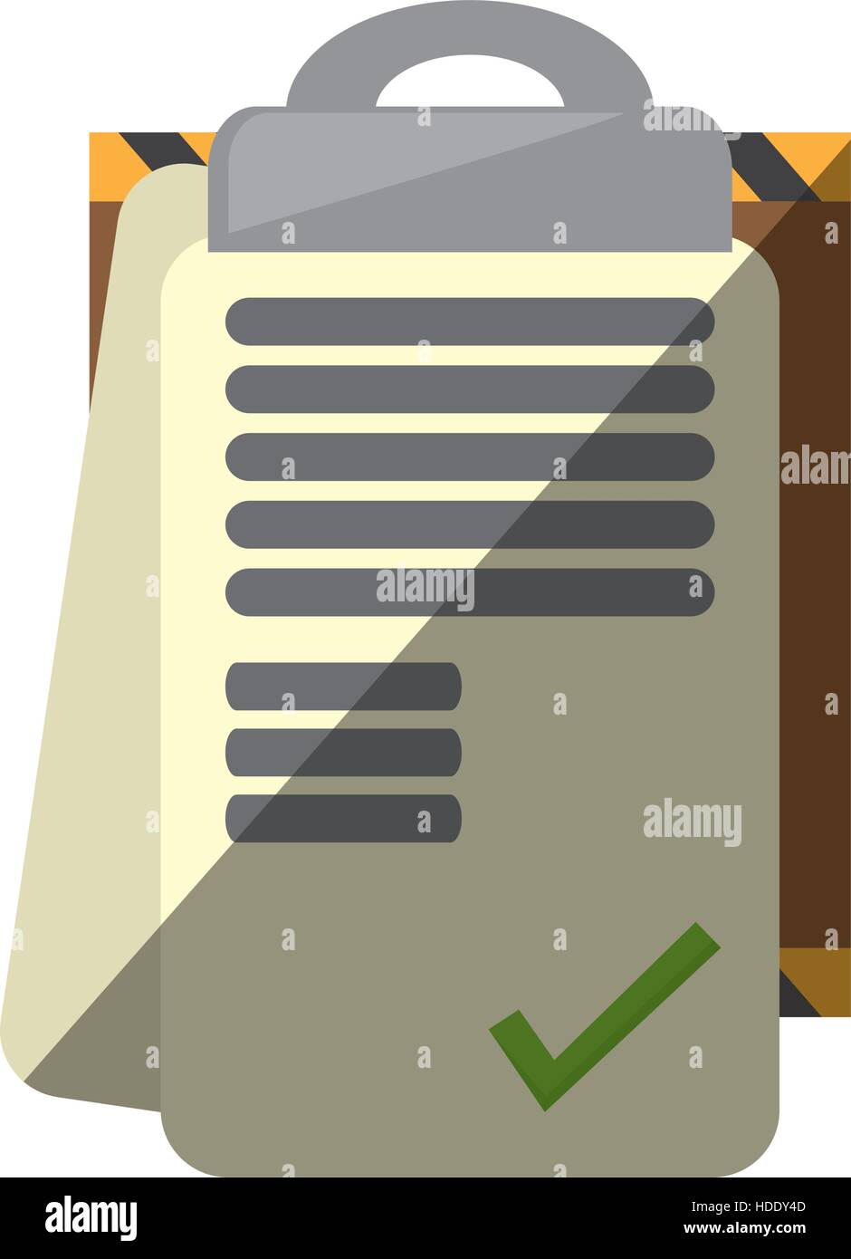 Clipboard check mark delivery Stock Vector Images - Alamy