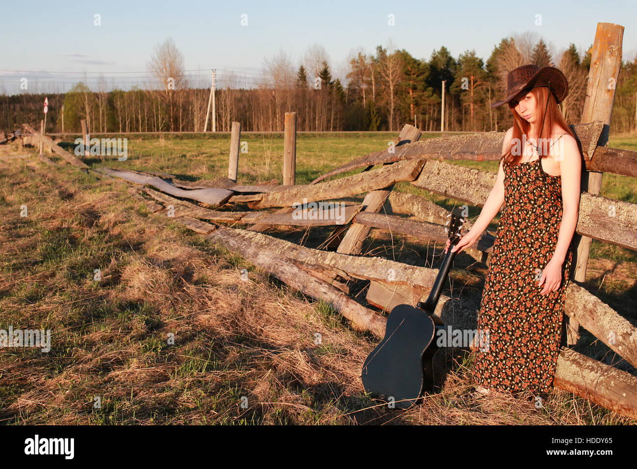 cowgirl hat nature Stock Photo - Alamy
