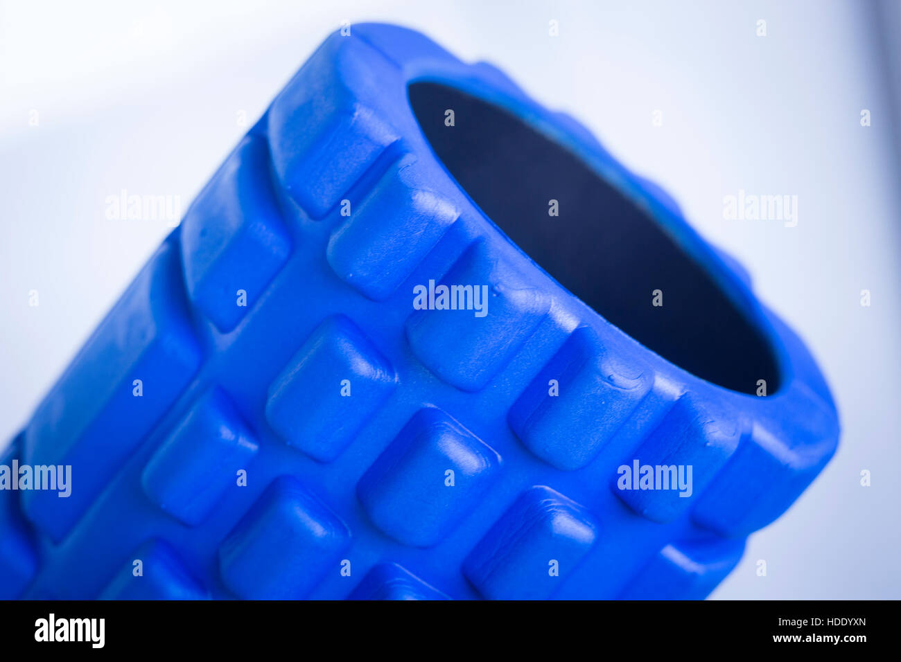 Foam physiotherapy, fitness sports self massage roller used to roll out ...