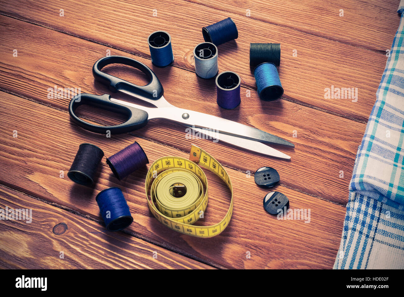 Items for sewing or DIY Stock Photo - Alamy