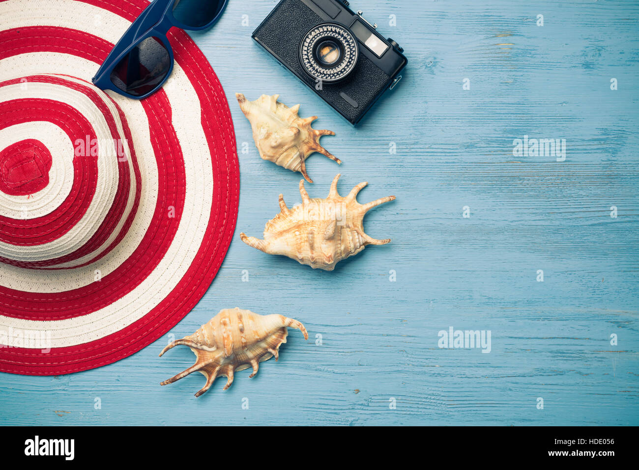 Summer objects for vacation Stock Photo - Alamy