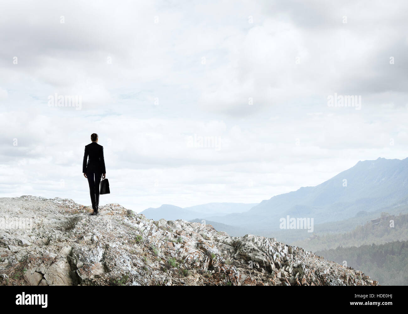 Achieving top of success Stock Photo - Alamy