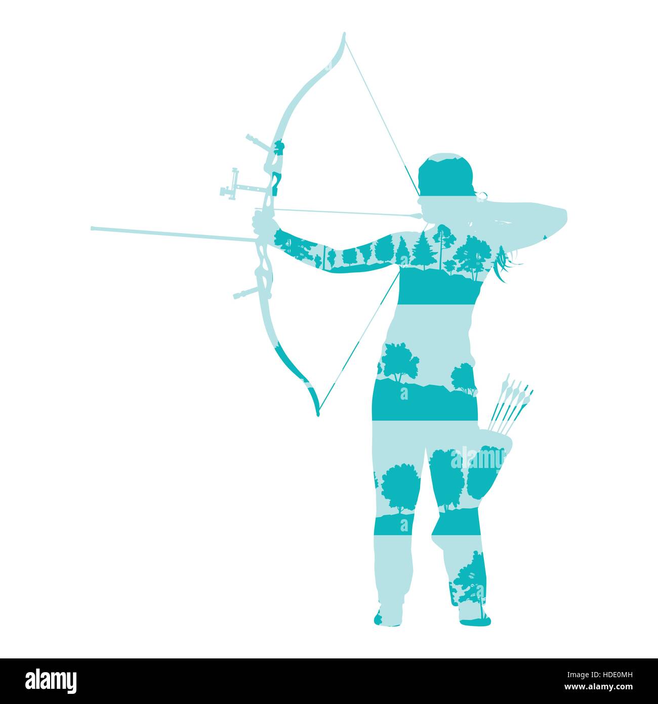 Archer woman hi-res stock photography and images - Alamy