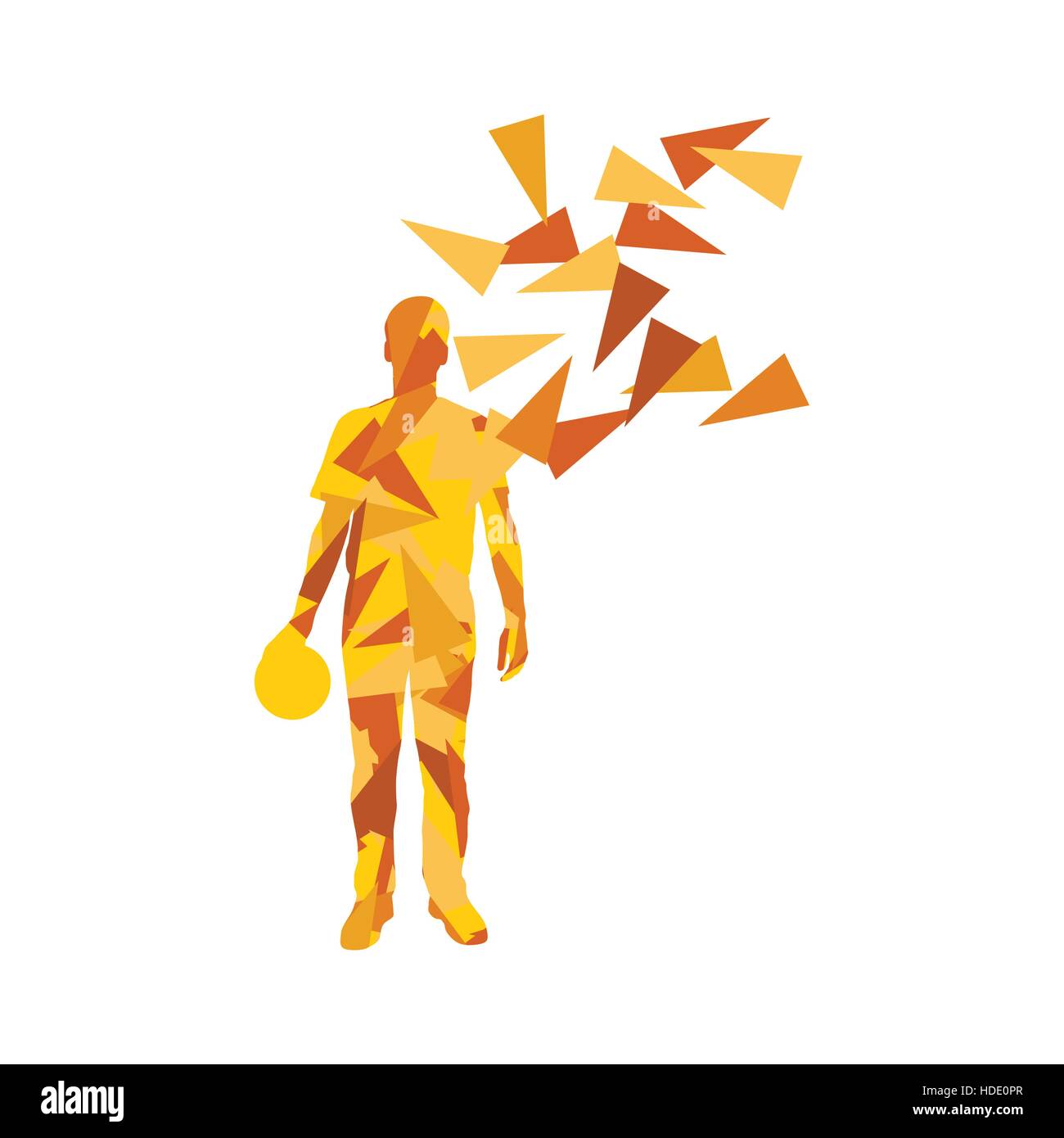 Bowler man bowling vector background illustration concept made of ...