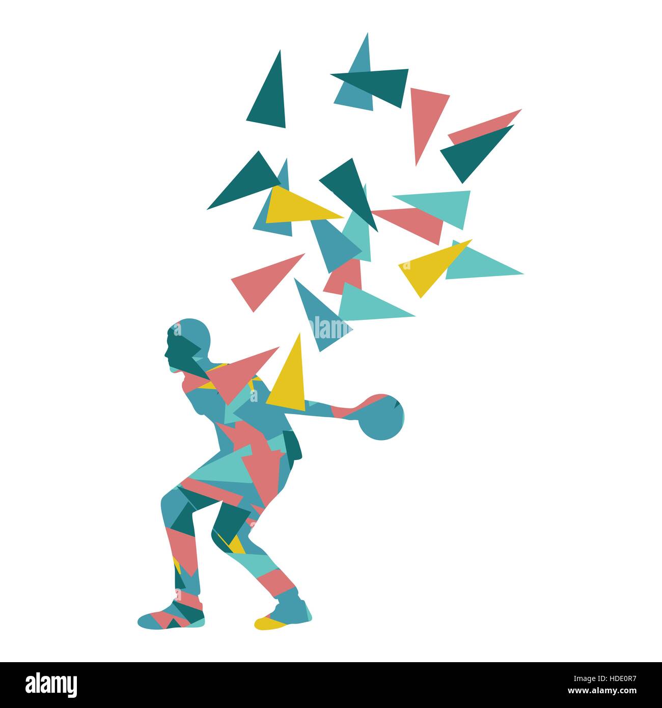 Man bowling friends Stock Vector Images - Alamy