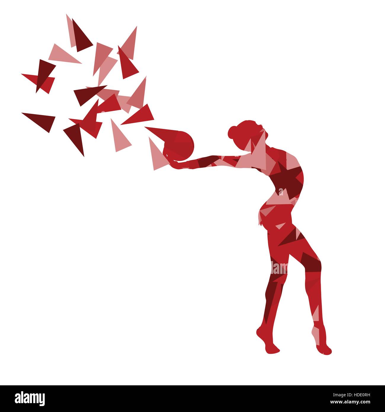 Beautiful blonde gymnast Stock Vector Images - Alamy