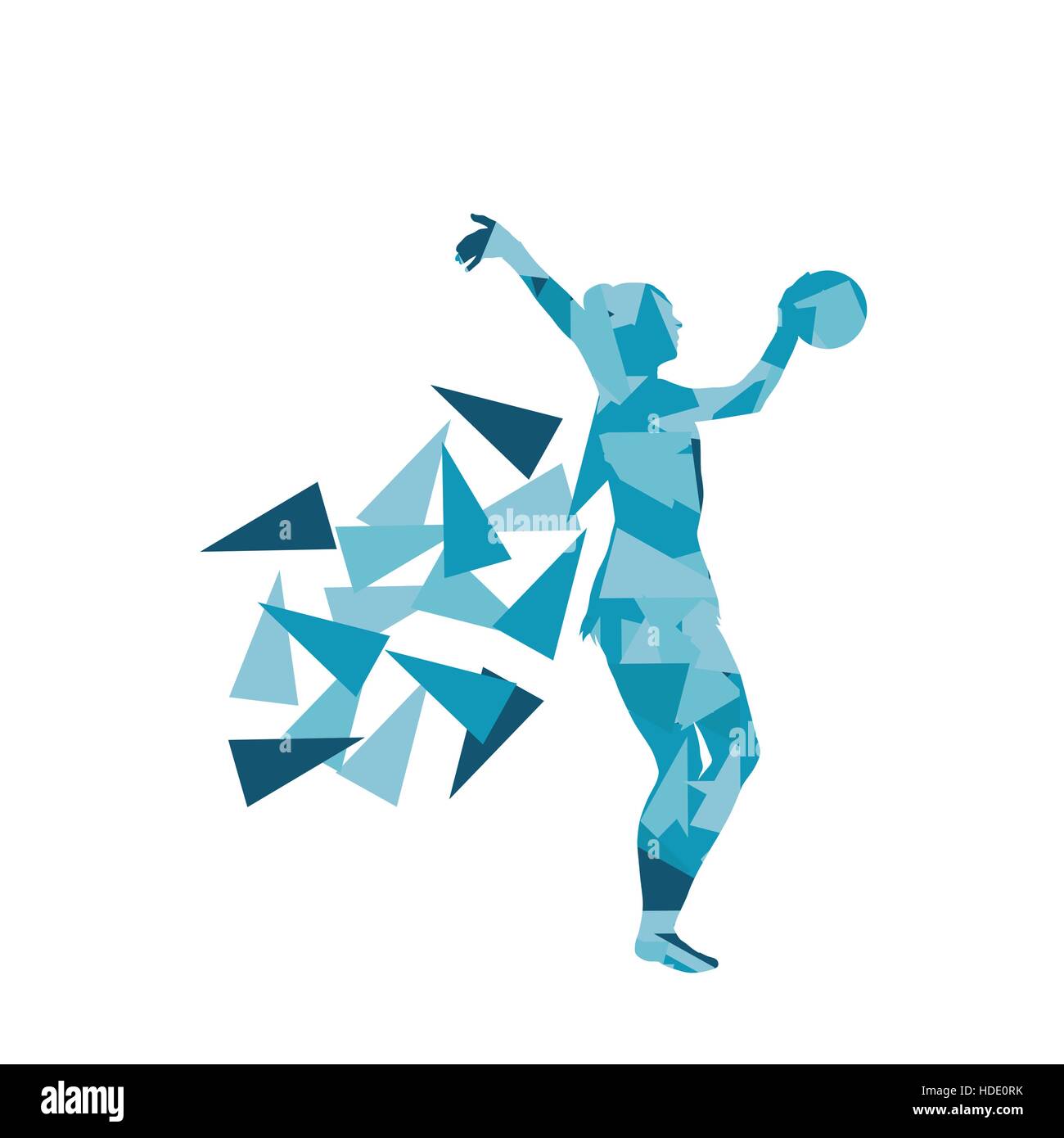 Gymnast with ball Art gymnastics abstract vector background ...