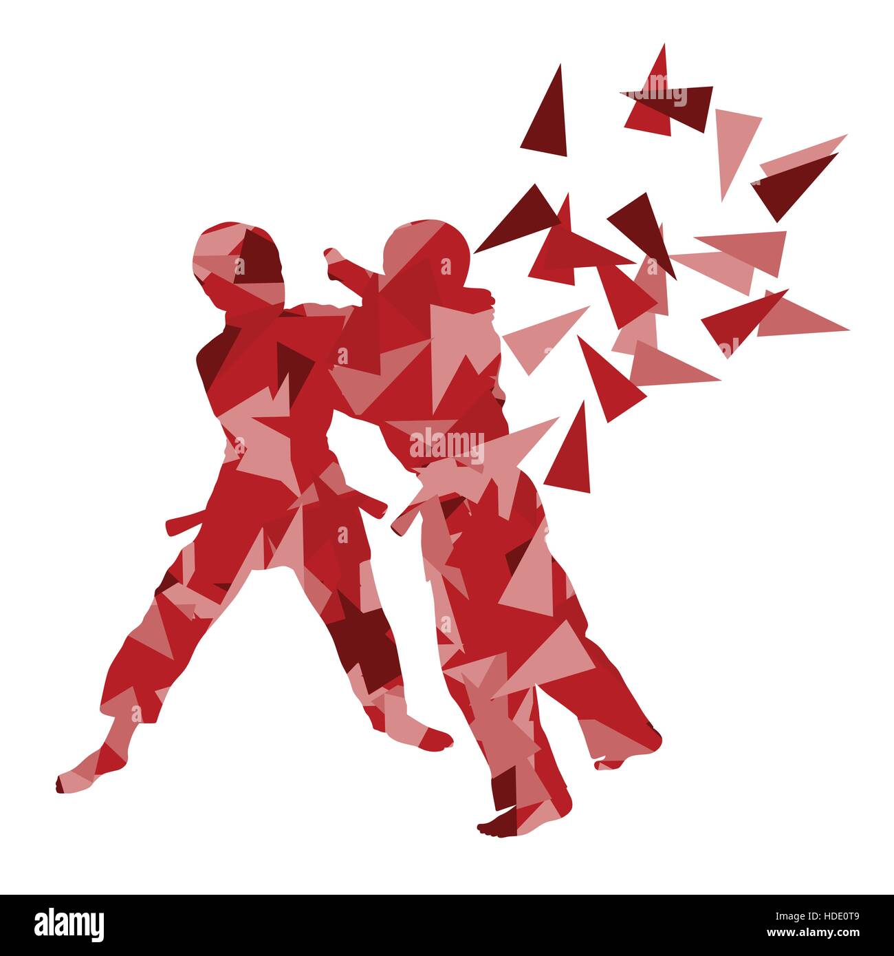 Judo kid vector martial art child fight abstract illustration concept ...