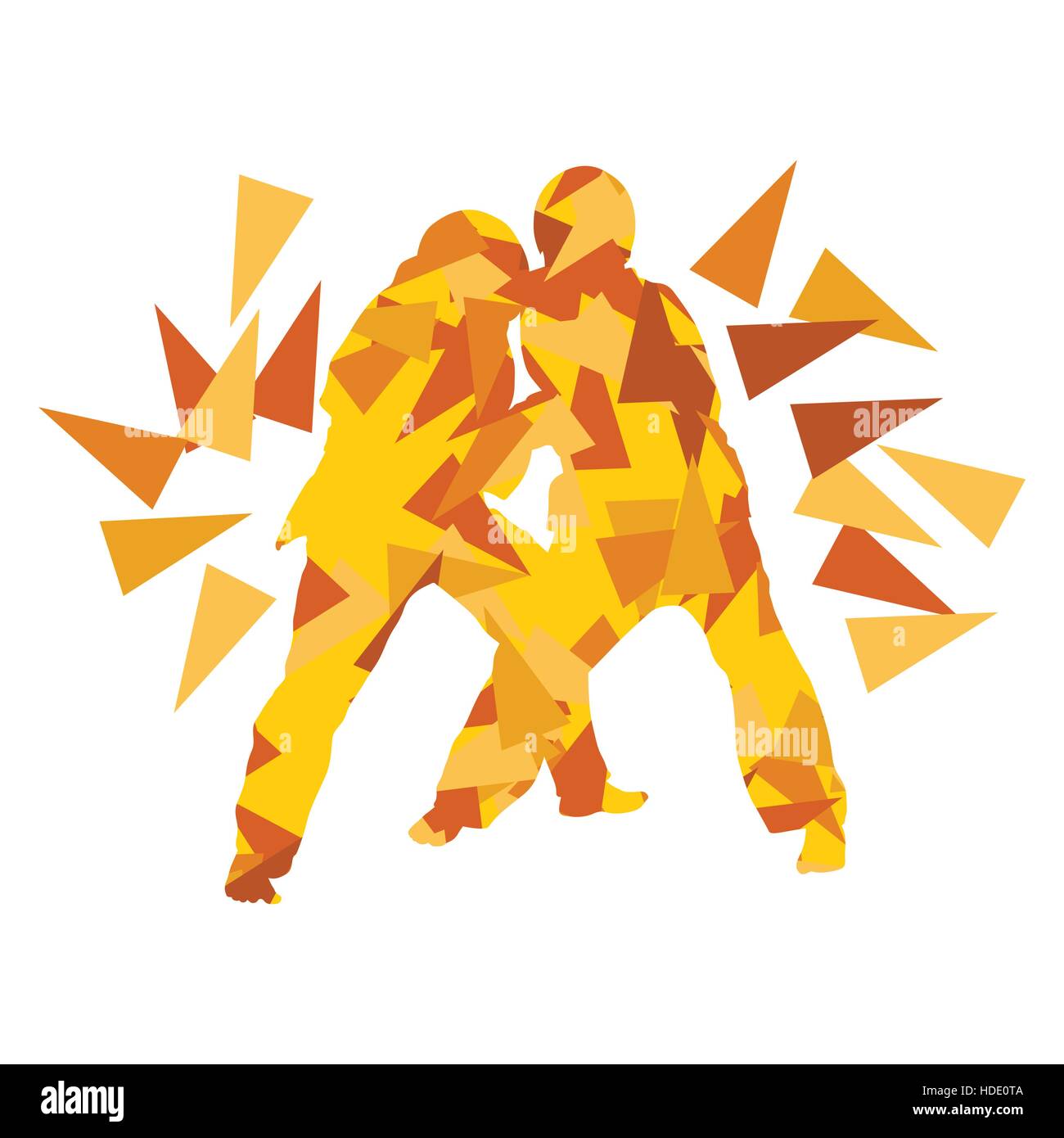 Judo kid vector martial art child fight abstract illustration concept ...