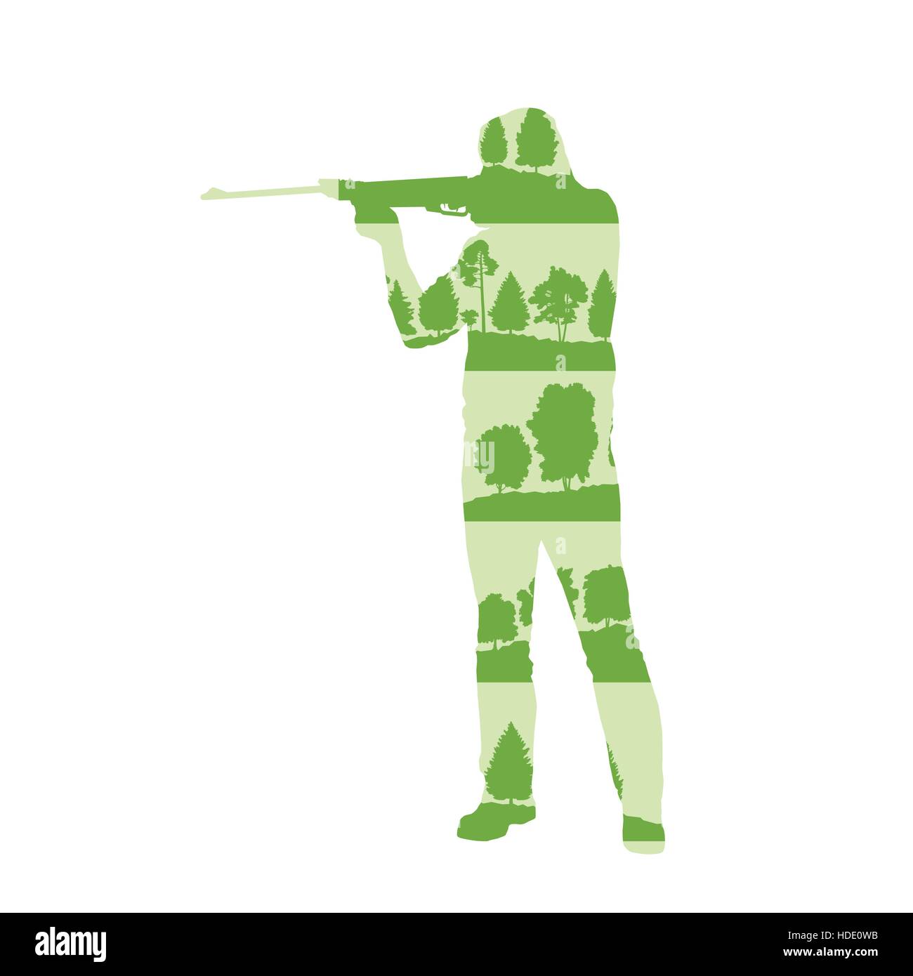 Hunter Silhouette Vector
