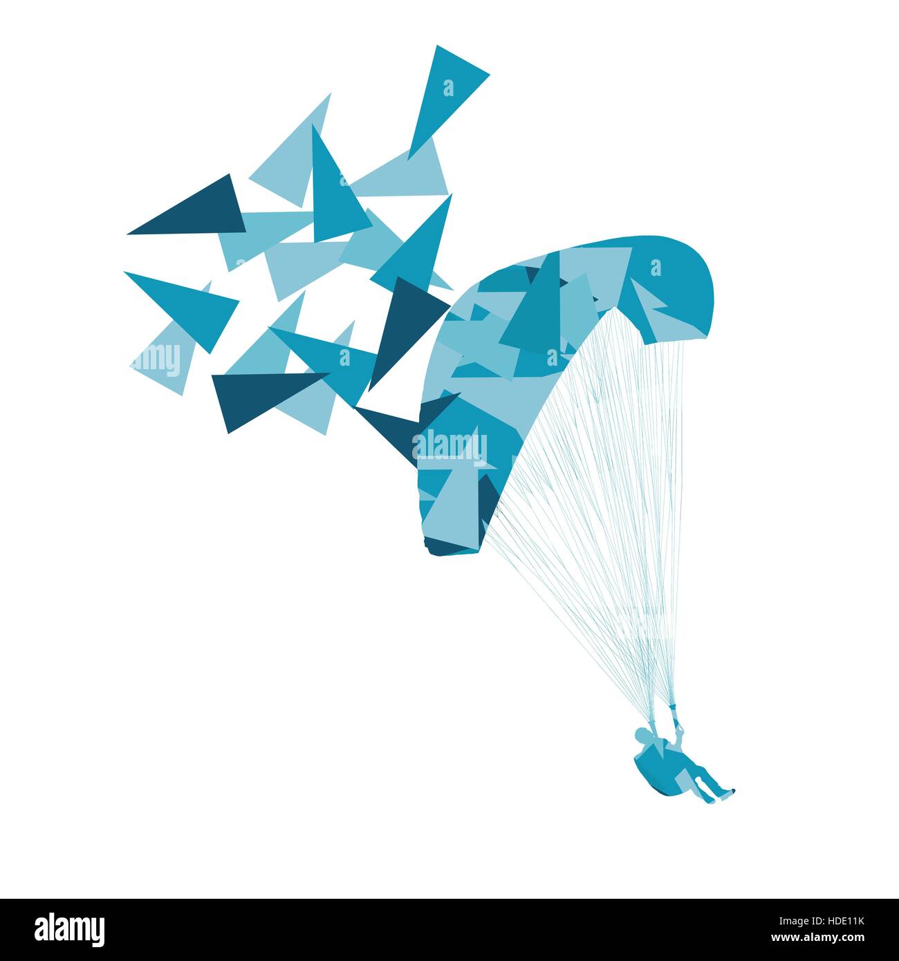 Flying paraglide Stock Vector Images - Alamy