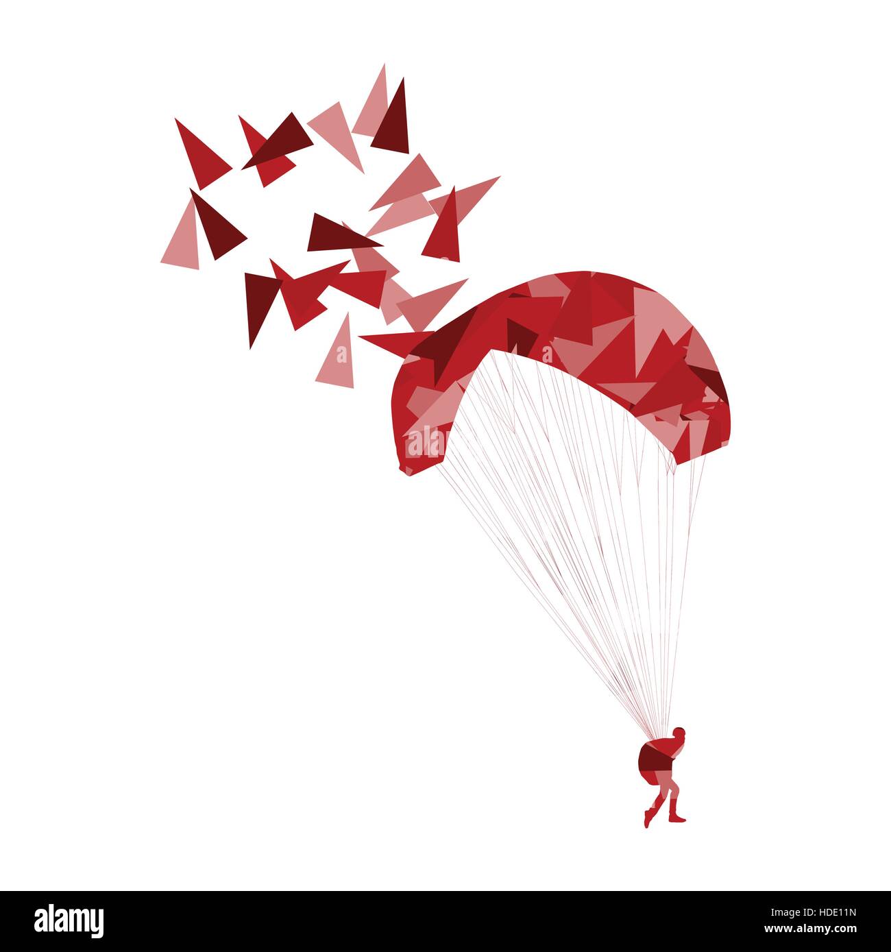 Flying paraglide Stock Vector Images - Alamy