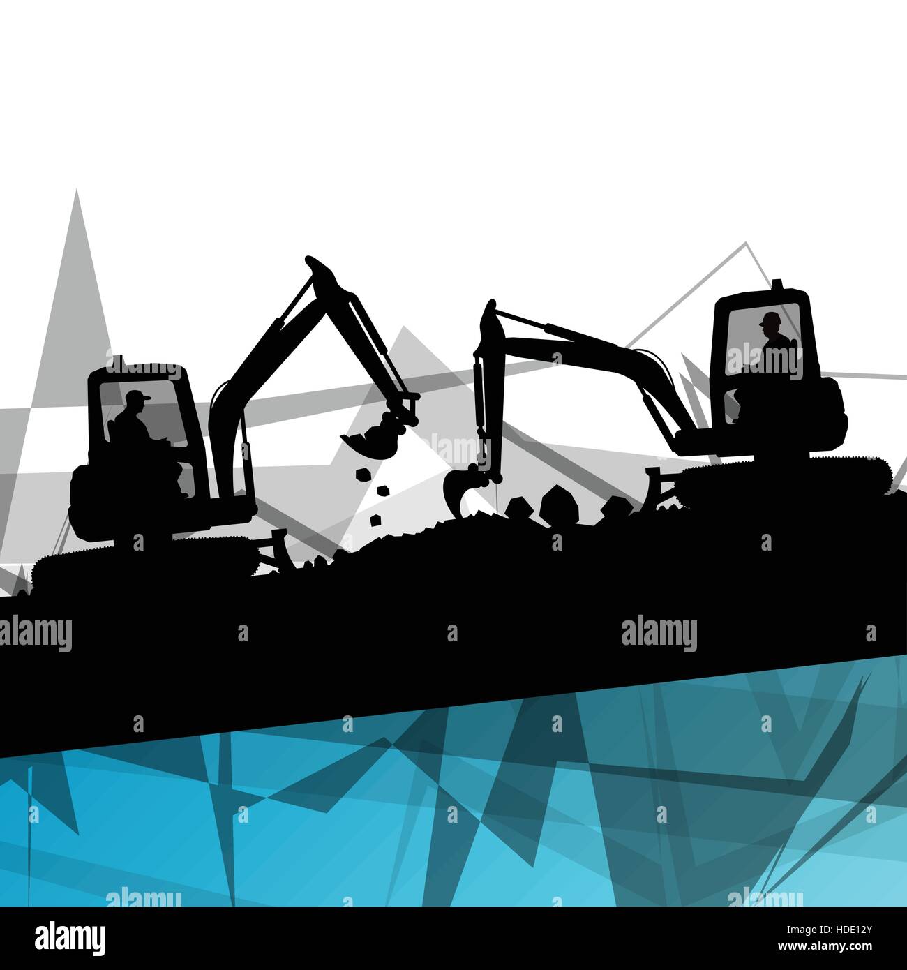Backhoe Vector