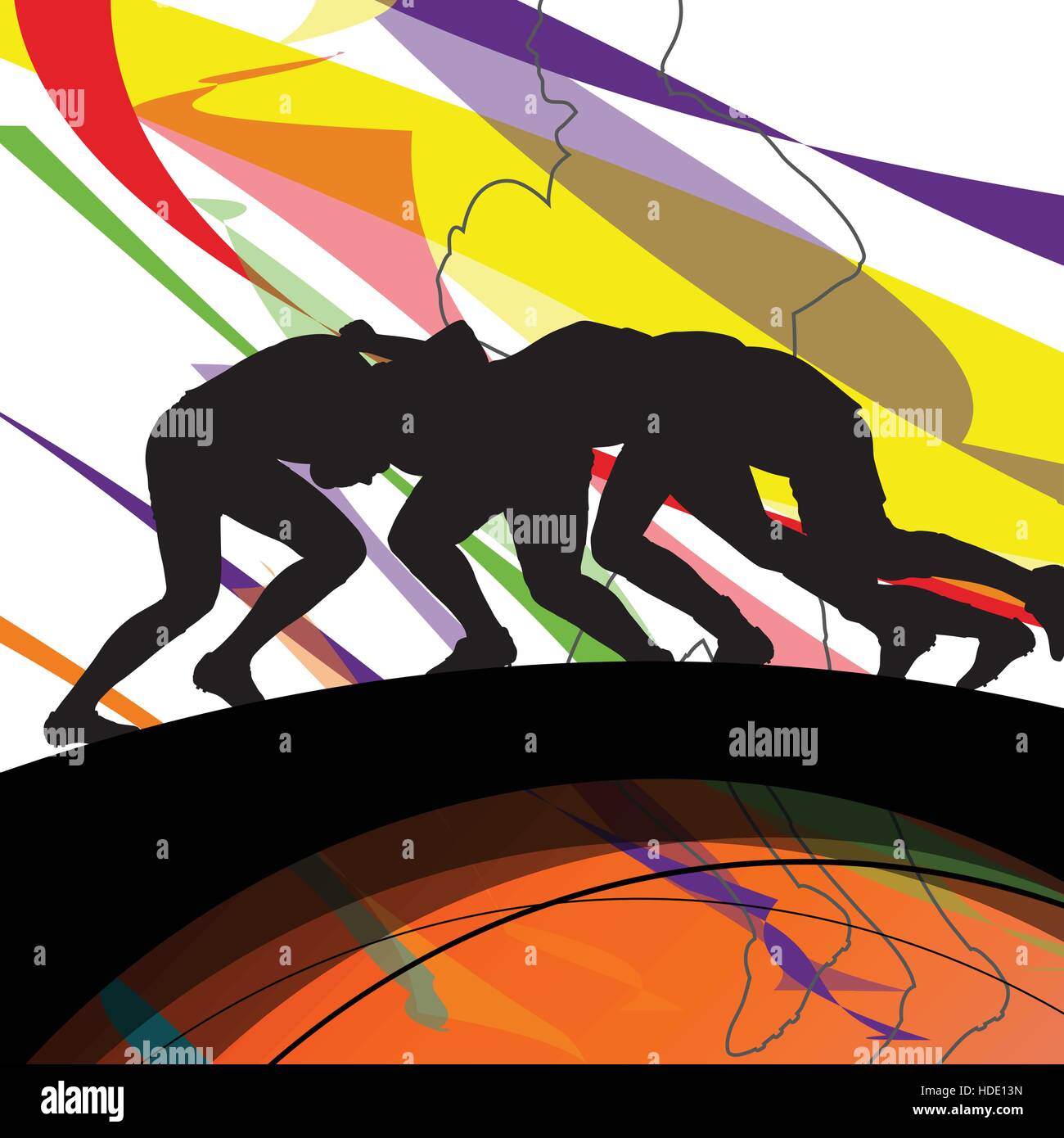 Active young men rugby player sport silhouettes abstract sport ...