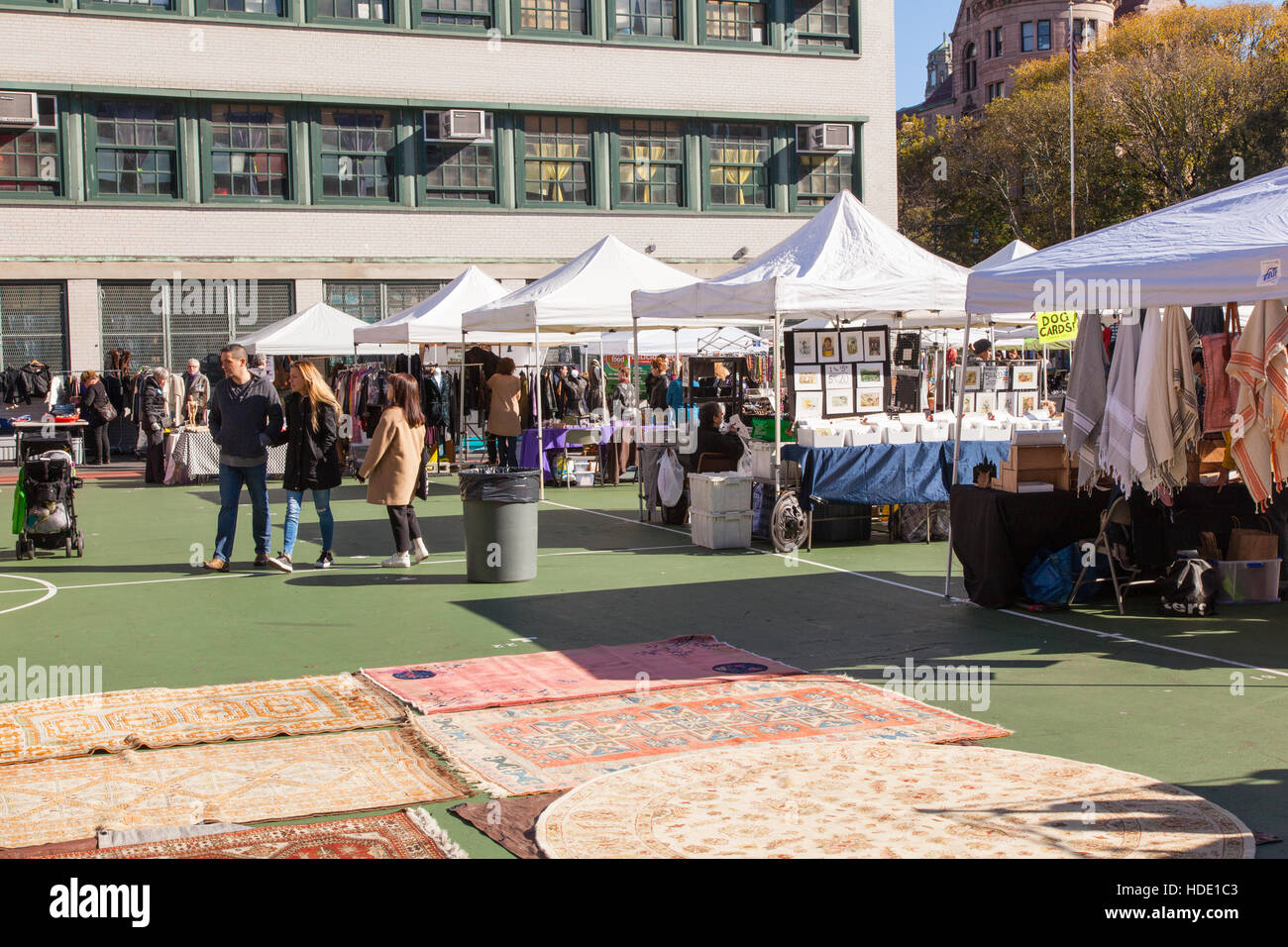 The Grand Bazaar Sunday market, Upper West Side of Manhattan, New York ...