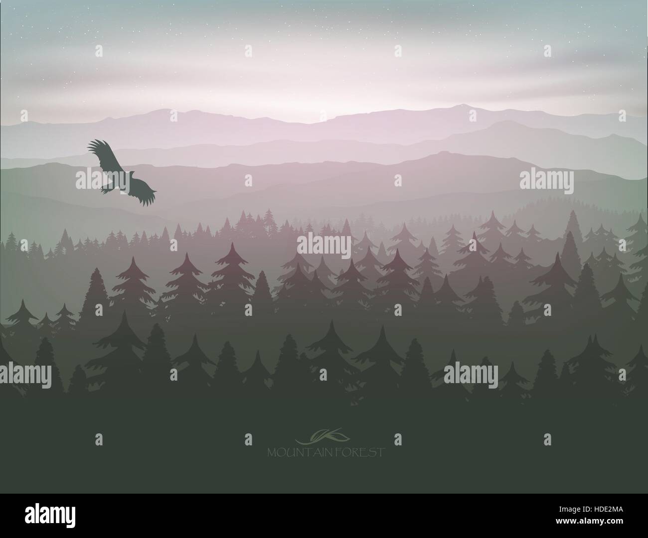 European mountain range Stock Vector Images - Alamy