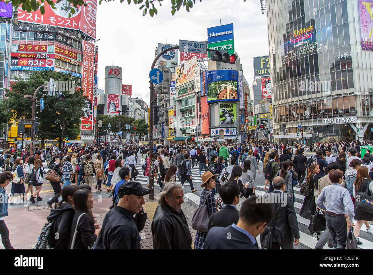 Unidentified people on the street in Shibuya, Tokyo Stock Photo - Alamy