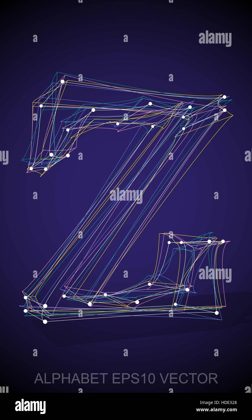 Letter z wireframe hi-res stock photography and images - Alamy