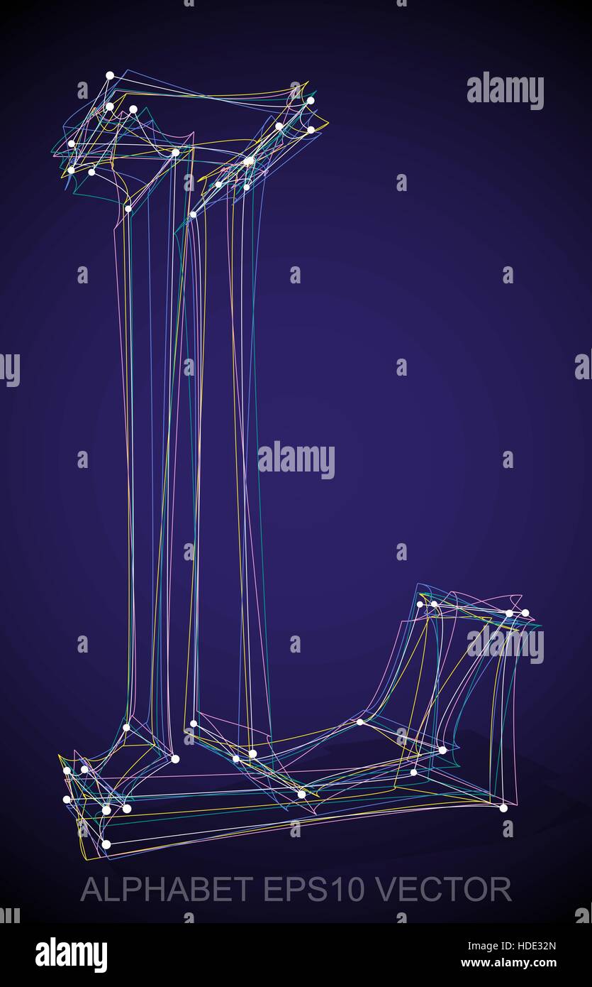 Letter l wireframe hi-res stock photography and images - Alamy