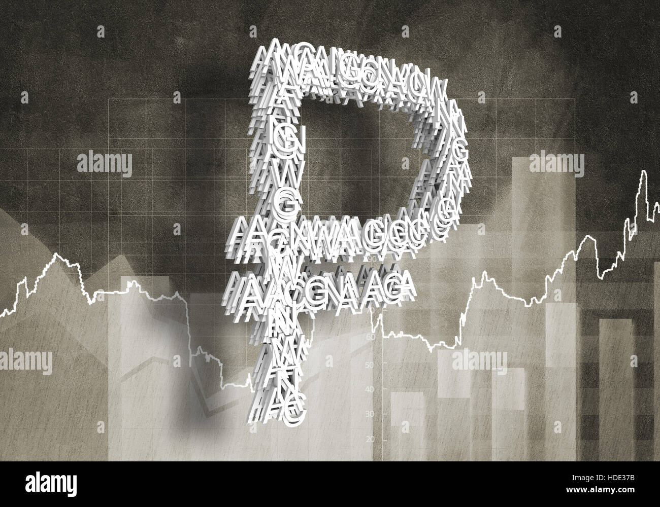 Rouble currency rate, 3D rendering Stock Photo - Alamy