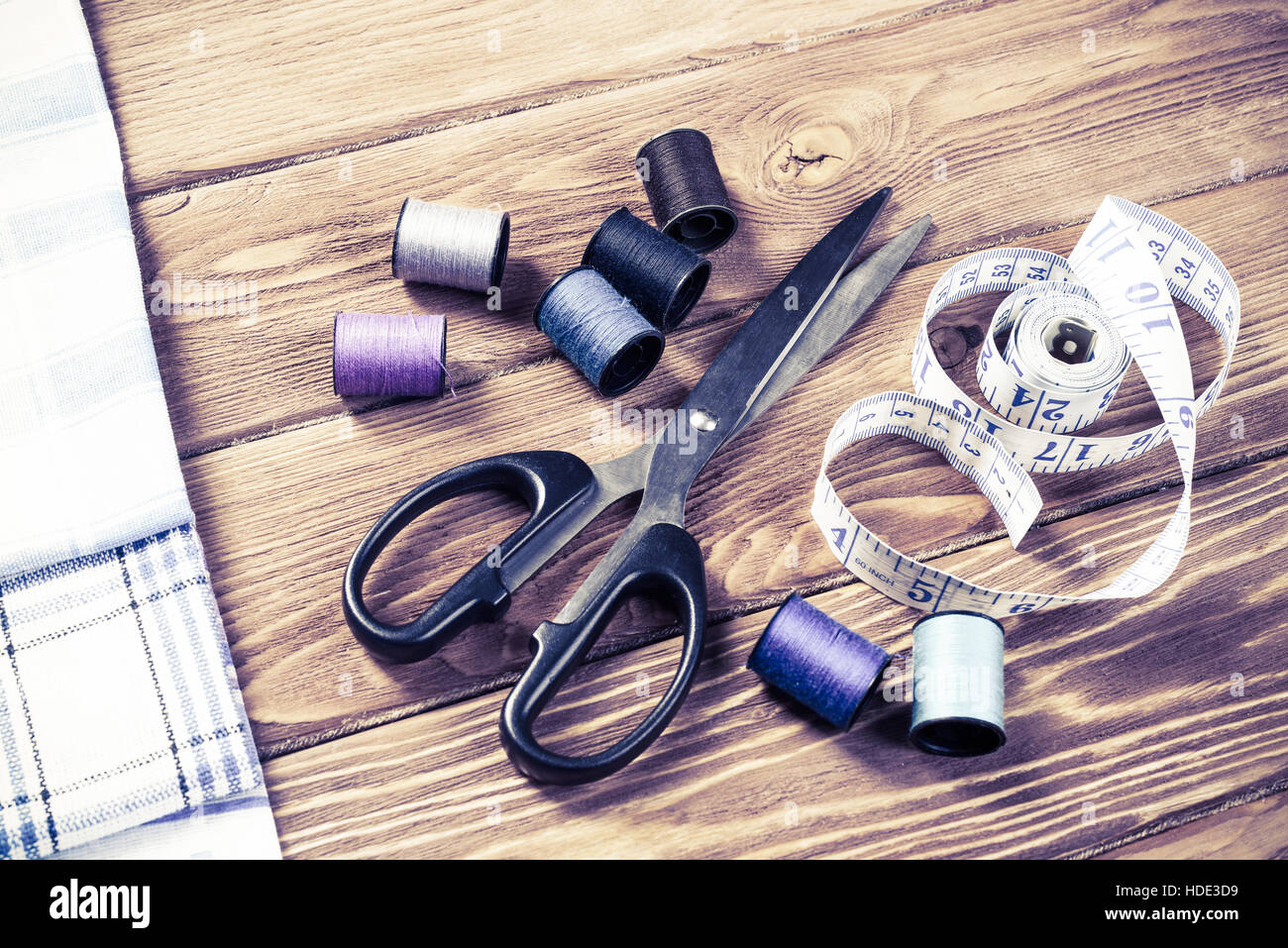 Items for sewing or DIY Stock Photo - Alamy