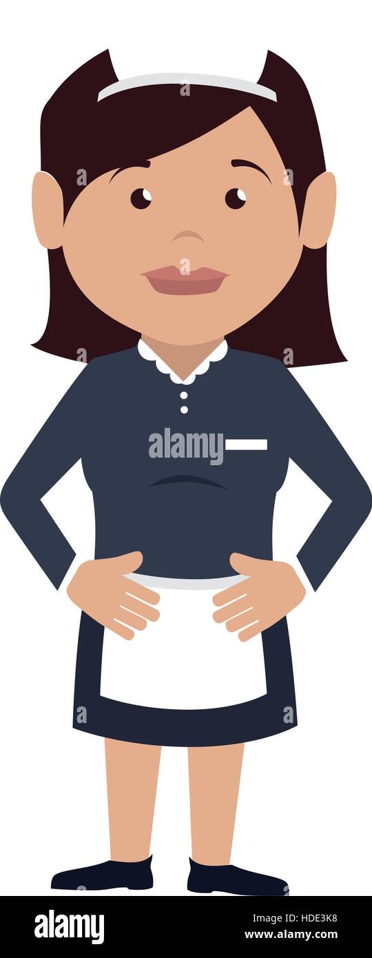 room service character hotel service vector illustration design Stock ...