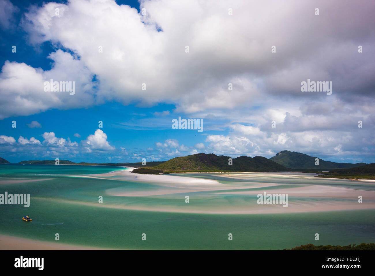Whitehaven beach aerial view turquoise hi-res stock photography and ...