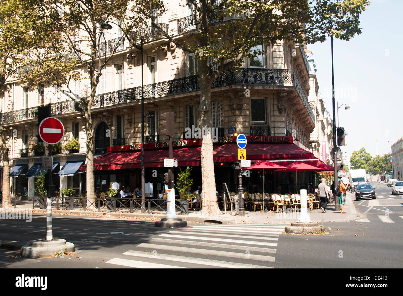 PARIS, FRANCE – SEPTEMBER 2016: Typical Parisian bar with terrace on ...