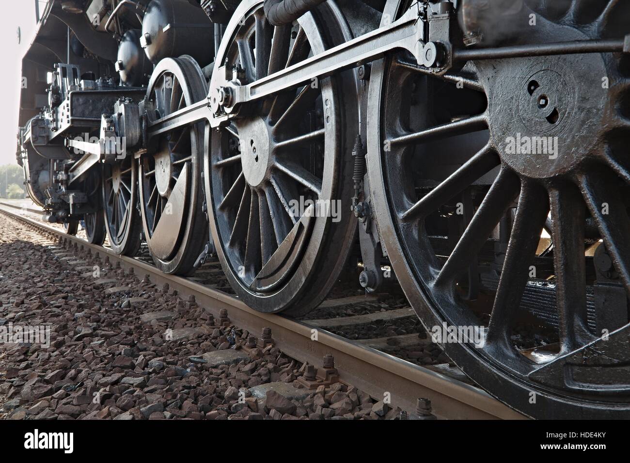 Steam Locomotive Detail Stock Photo - Alamy