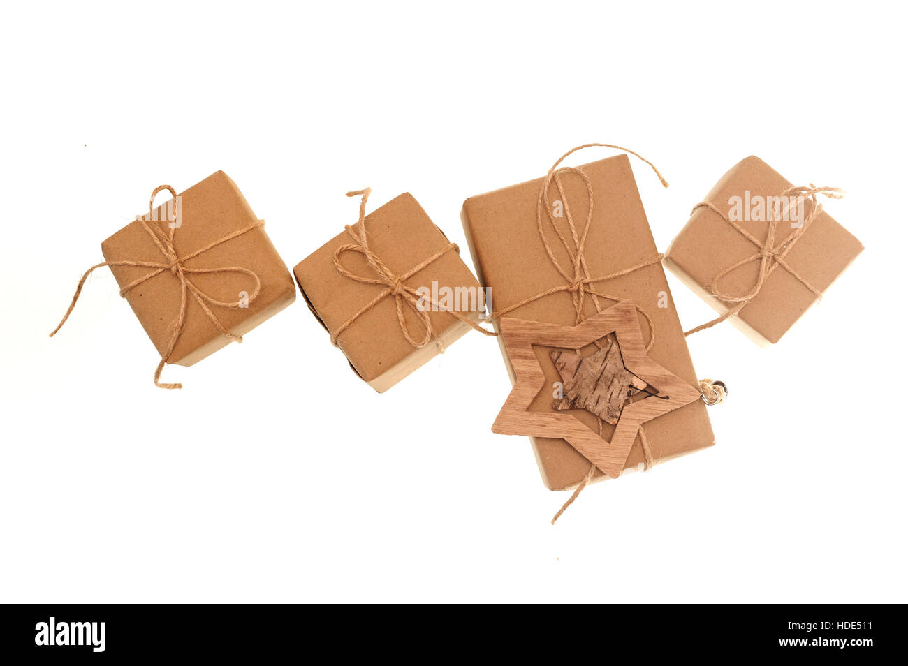 Kraft paper gift wrap hi-res stock photography and images - Alamy