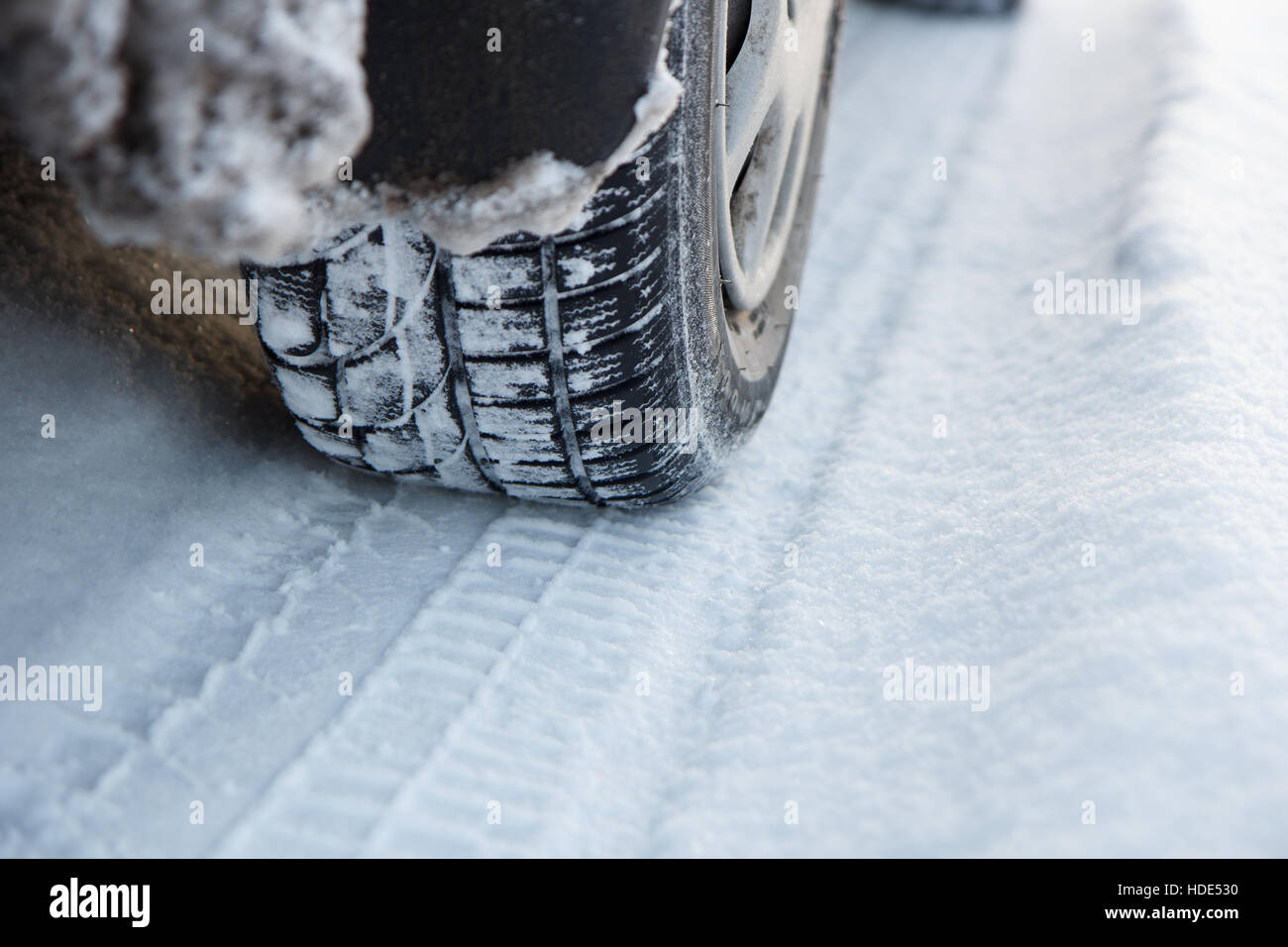 Winter tires road texture hi-res stock photography and images - Alamy