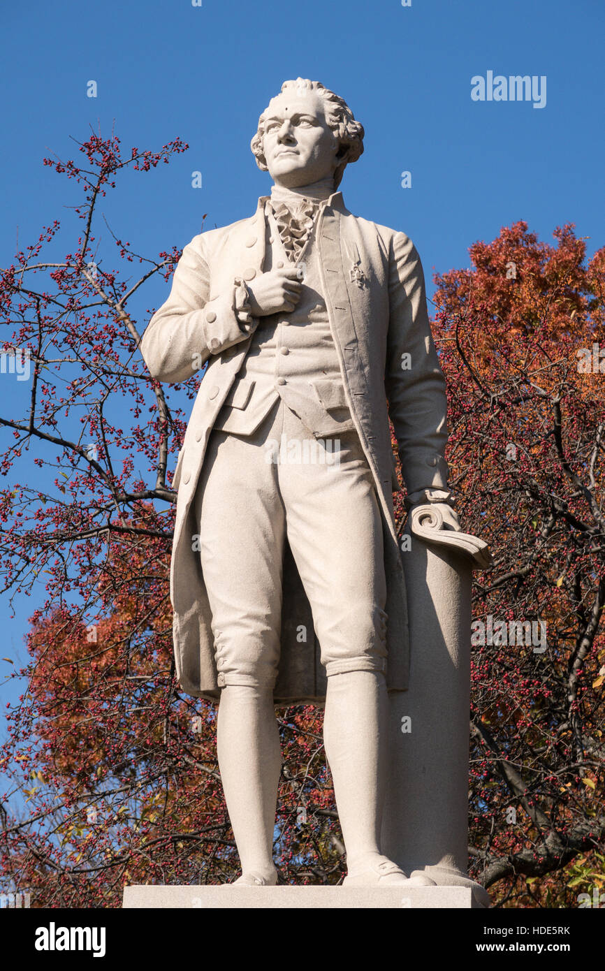 Granite Standing figure (over life-size) of Alexander Hamilton is a ...