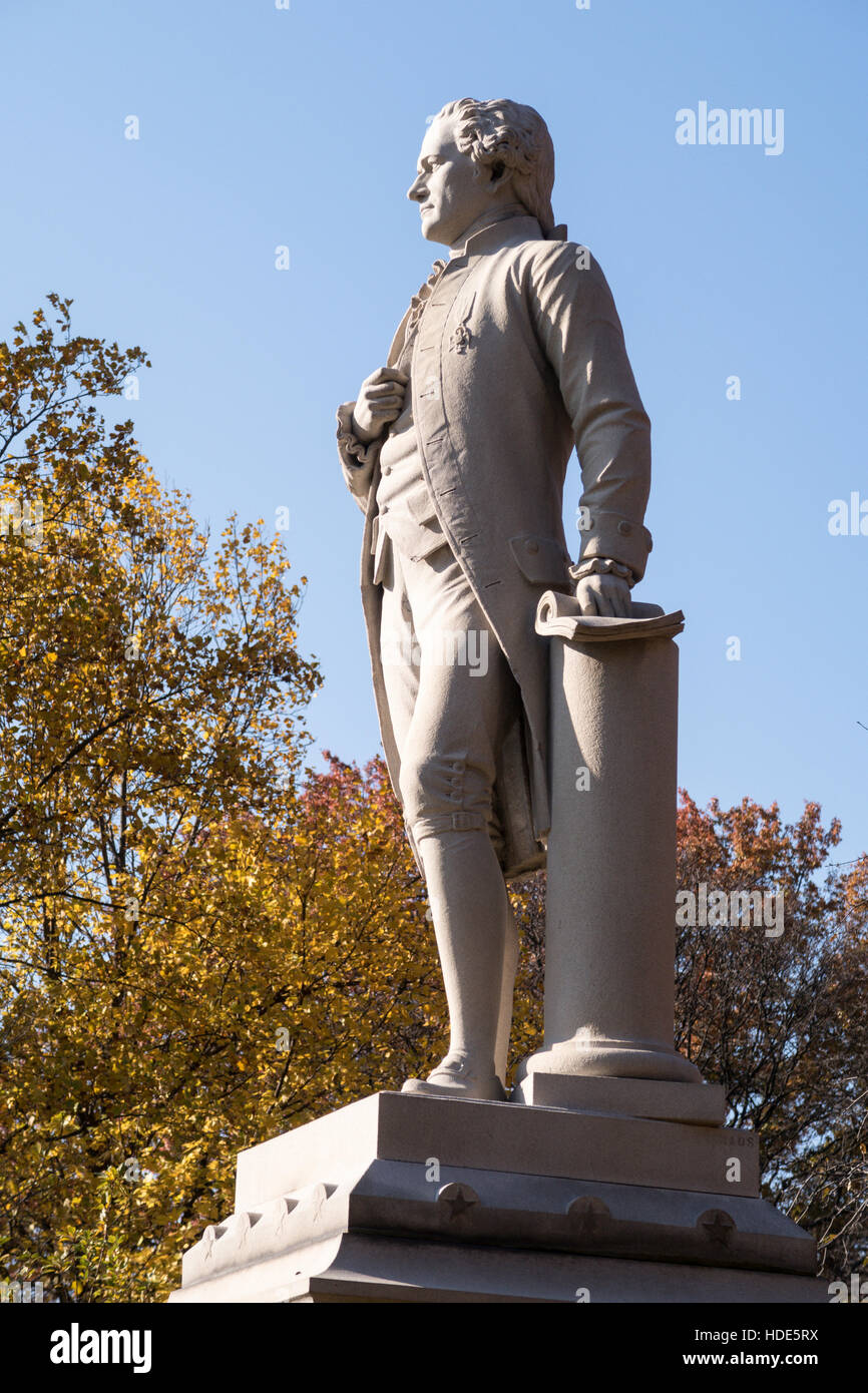 Granite Standing figure (over life-size) of Alexander Hamilton is a ...