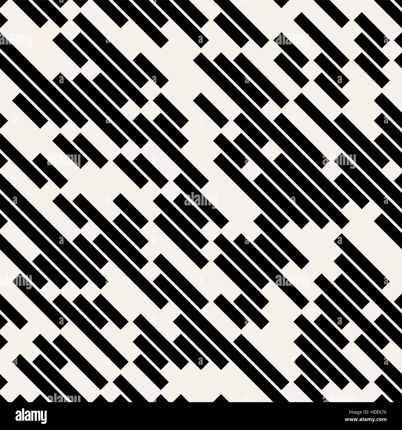Vector Black White Diagonal Lines Geometric Seamless Pattern Stock ...