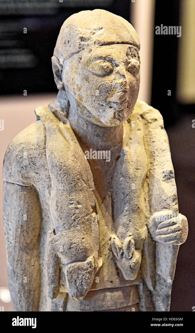 Cypriot limestone hunter from Naukratis Egypt two boars and two hares ...
