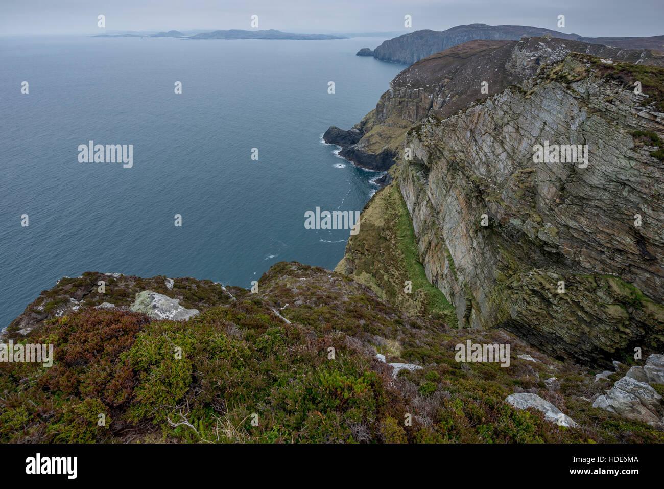 Spectacular cliffs of Horn head peninsula in Ireland Stock Photo - Alamy