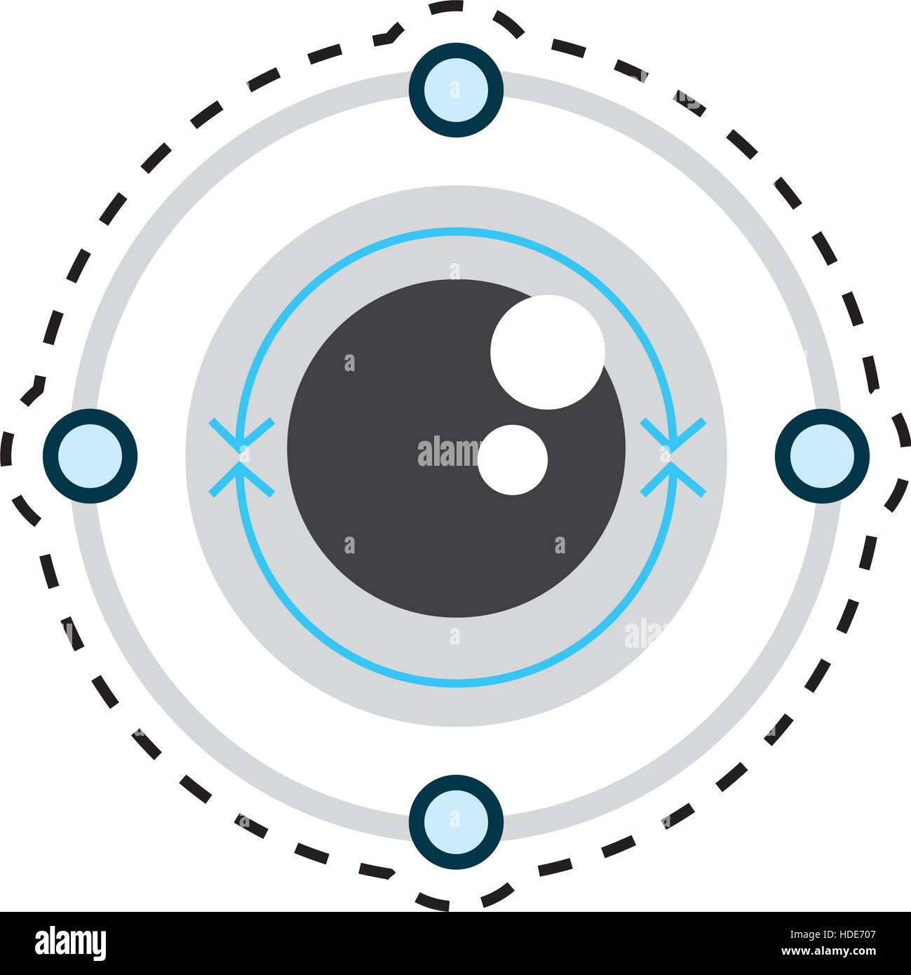 vr eye tracking innovation technologies vector illustration eps 10 ...