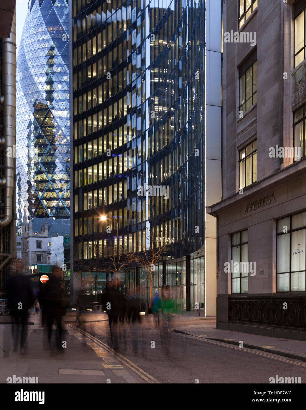 City of London at dusk Stock Photo - Alamy