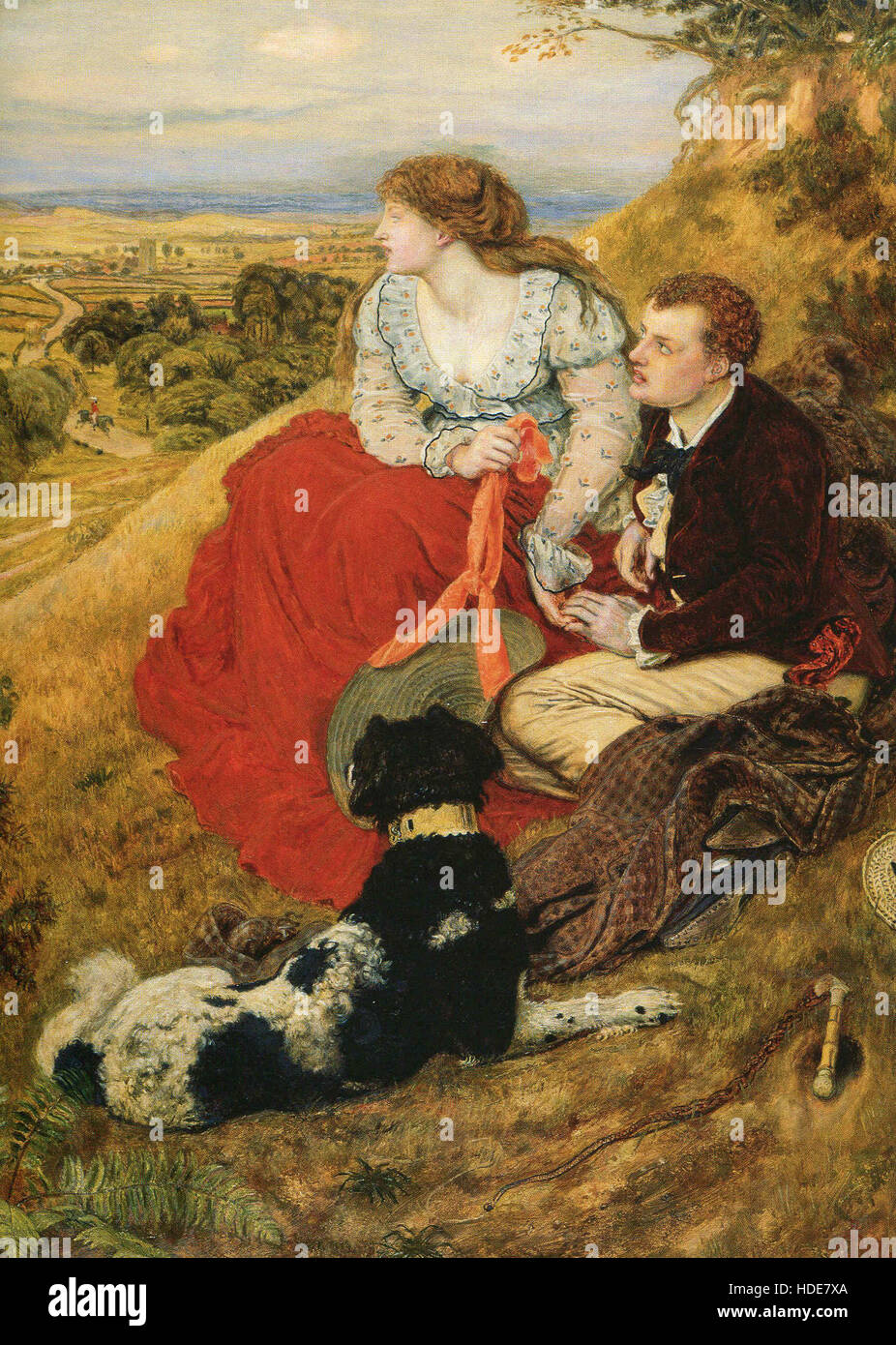 Byron's Dream by Ford Madox Brown Stock Photo - Alamy