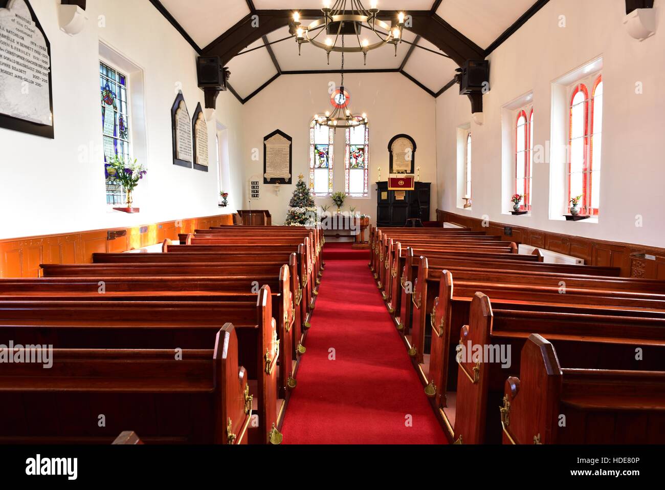 The interior of the old church Stock Photo - Alamy