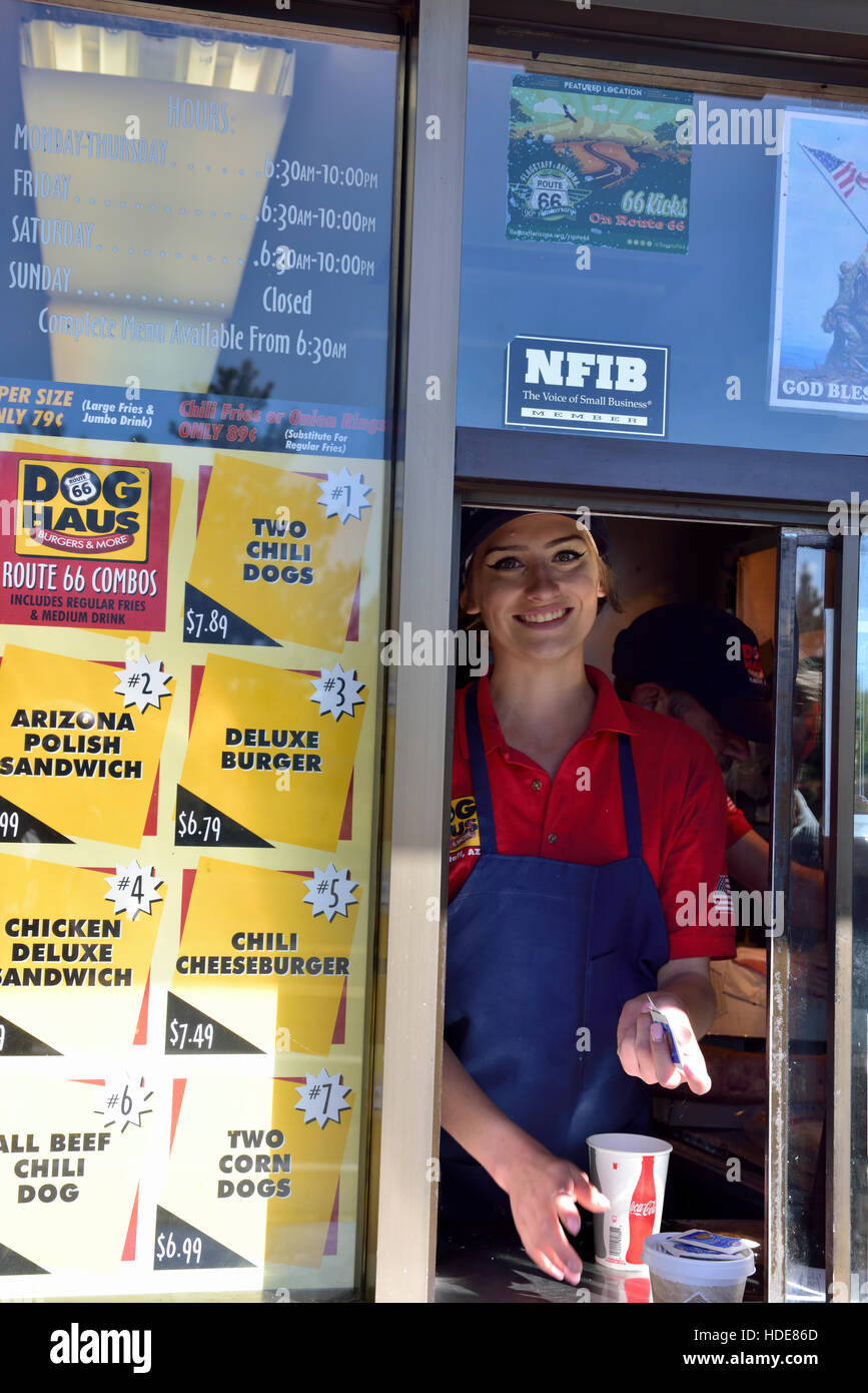 Restaurant fast waitress hi-res stock photography and images - Alamy