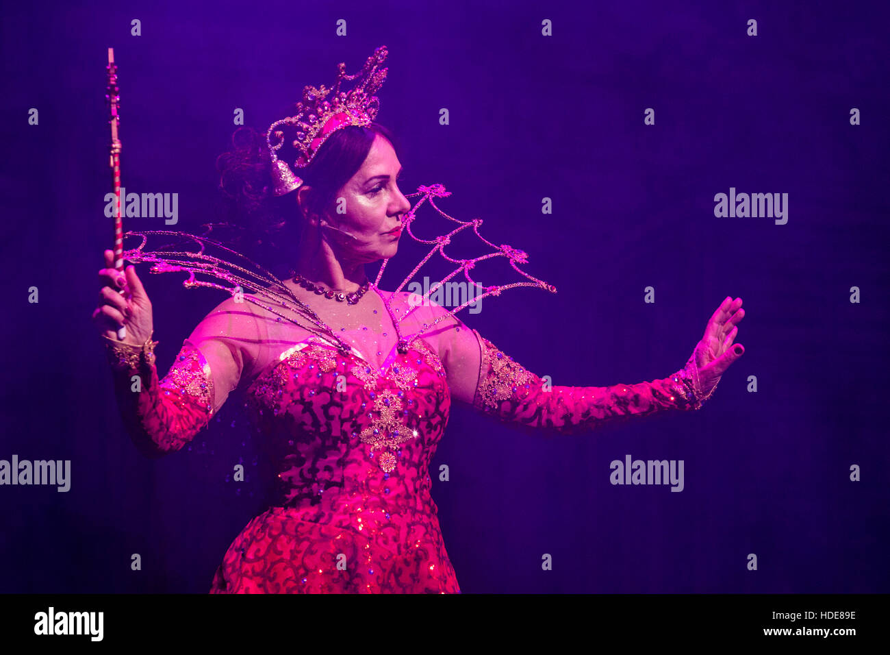 Arlene Phillips as Fairy Bowbells. Dress rehearsal of the Christmas ...