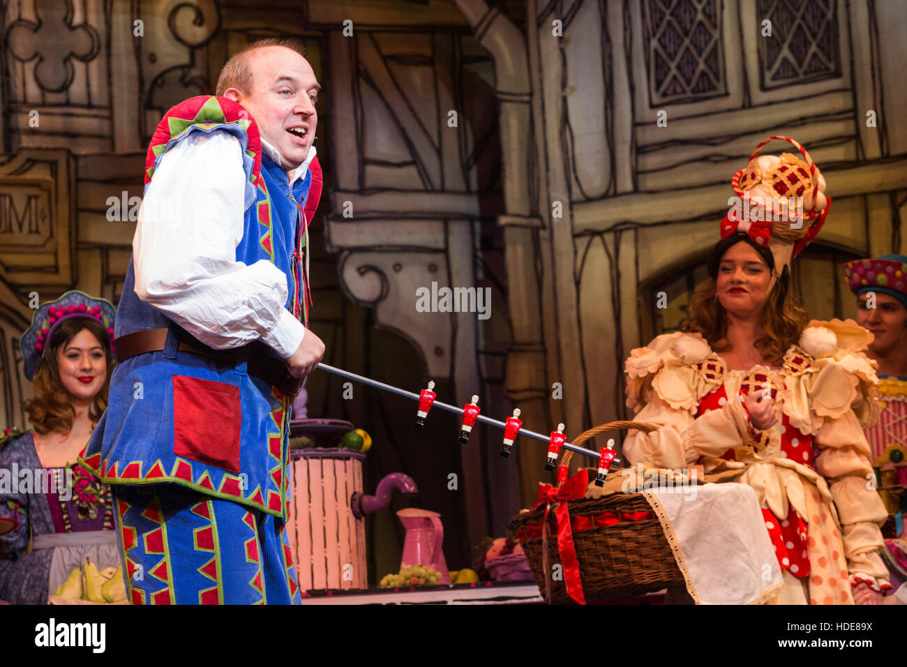 Dress rehearsal of the Christmas panto Dick Whittington at the New ...